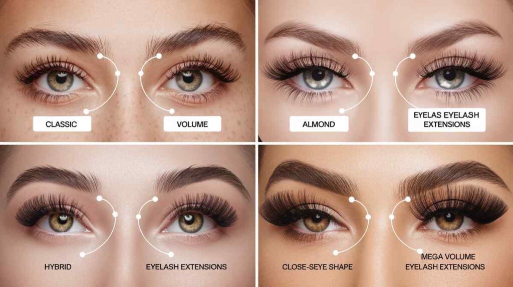 Benefits And Uses Of Eyelash Extension Styles For Beginners